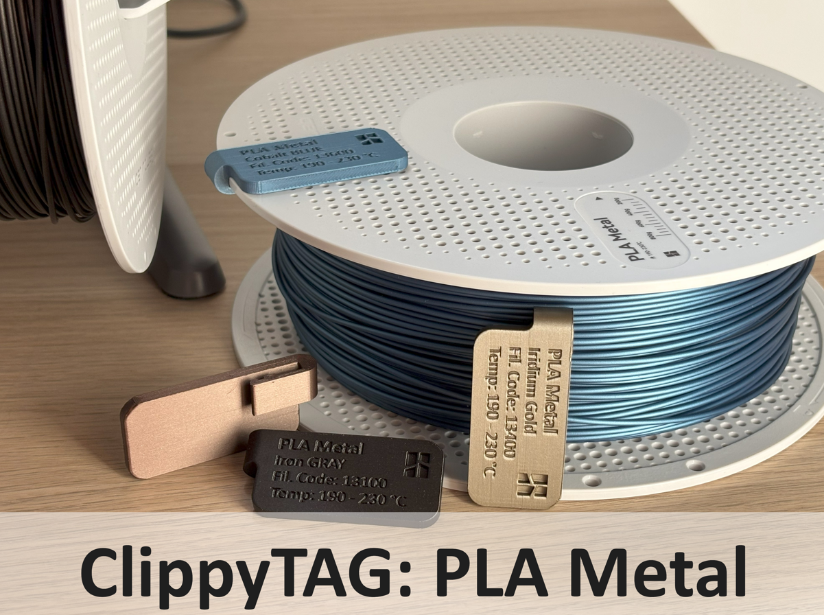 ClippyTAG: Filament Clip - Spool Tag – PLA Metal by Davide Alessi ...