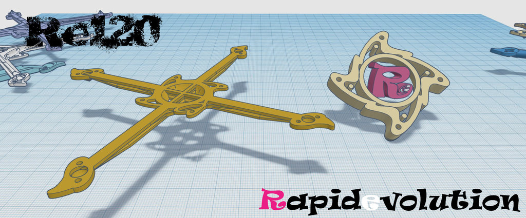 Re120 - Rapidevolution 120mm (3") Printpick FPV Frame by 24kJames ...