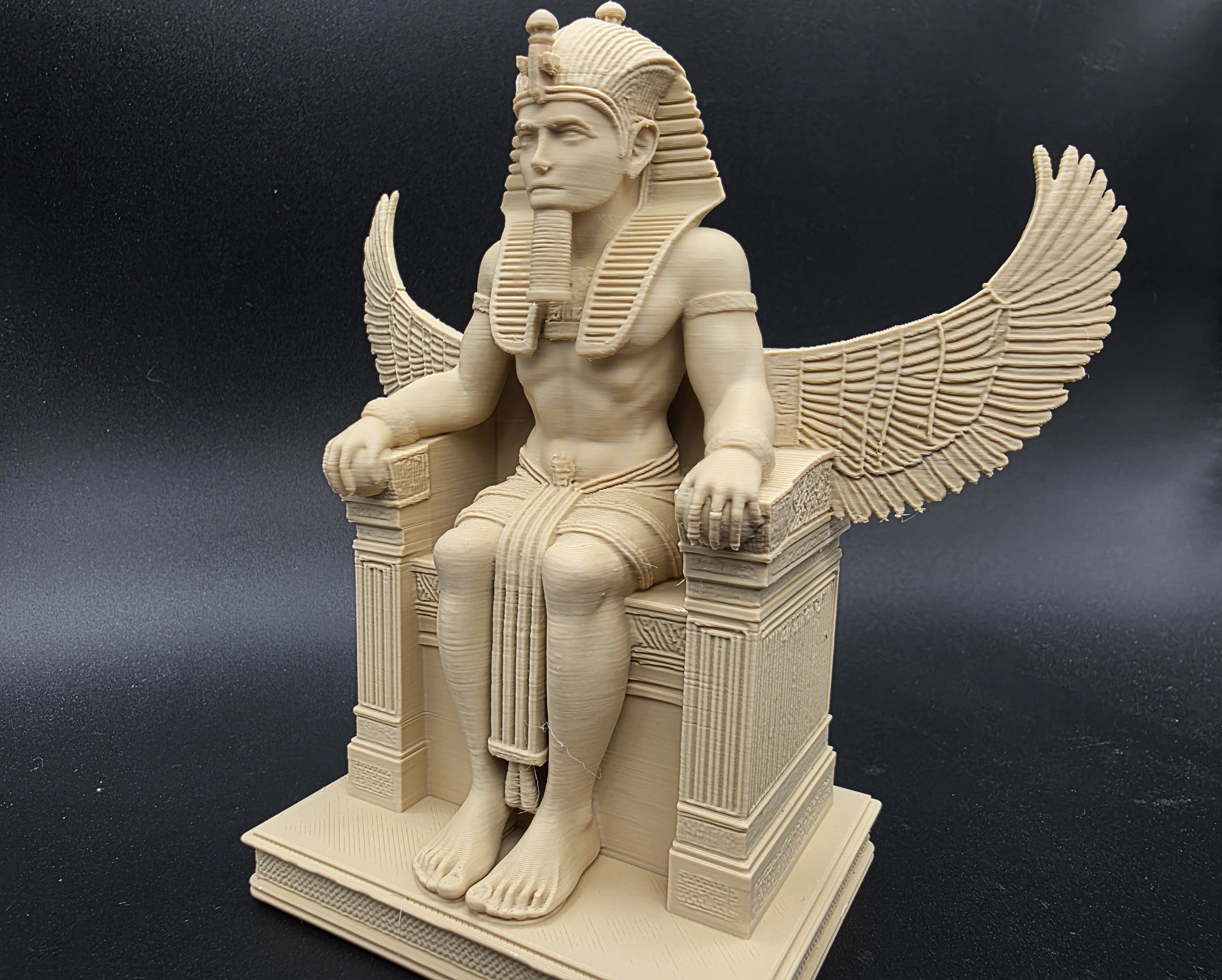 Seated Egyptian Pharaoh with Osiris Wings by Triple G Workshop ...