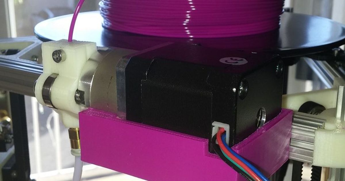 Extruder motor w/gearbox top mount for 1515 Kossel Mini by makerbc ...