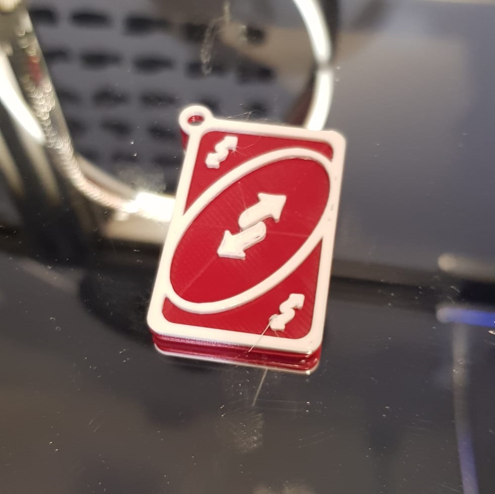 UNO Reverse Card - Keychain by KEKO | Download free STL model ...