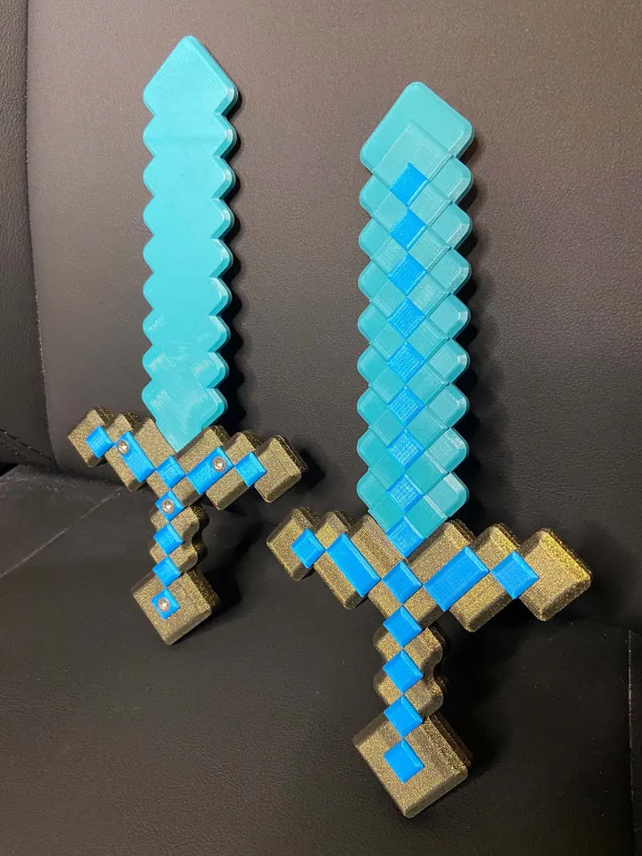 Minecraft Pixel Art Schwert Free Vectors | Ice Sword Pixel Art