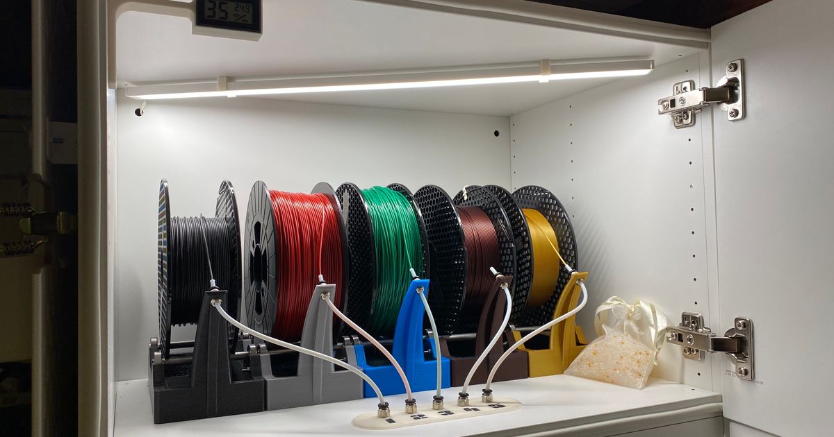 Taller Joinable Filament Spool with 10mm PTFE guide by Silfer ...