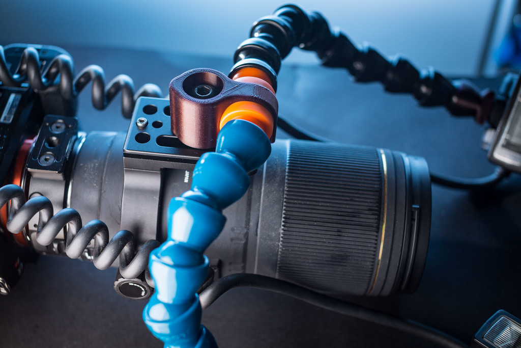 Twin flash arm system for Canon MT-24EX by thenickdude | Download free ...