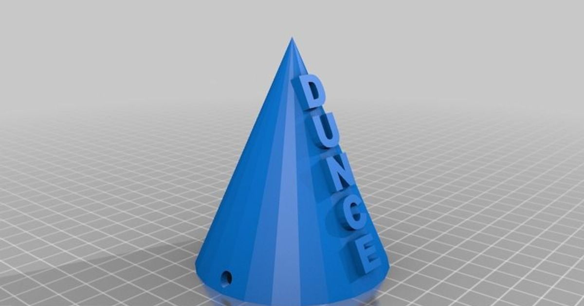 Dunce Cap by sKILLsaUce | Download free STL model | Printables.com