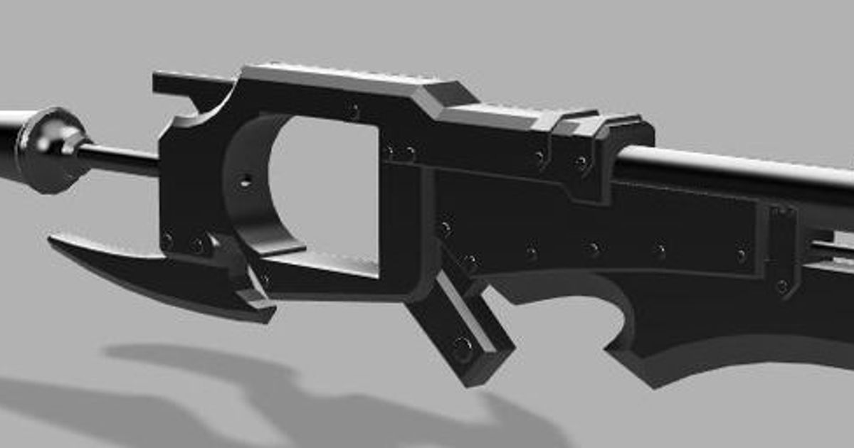 MHW Iron Gunlance by Purple3dStudio | Download free STL model ...