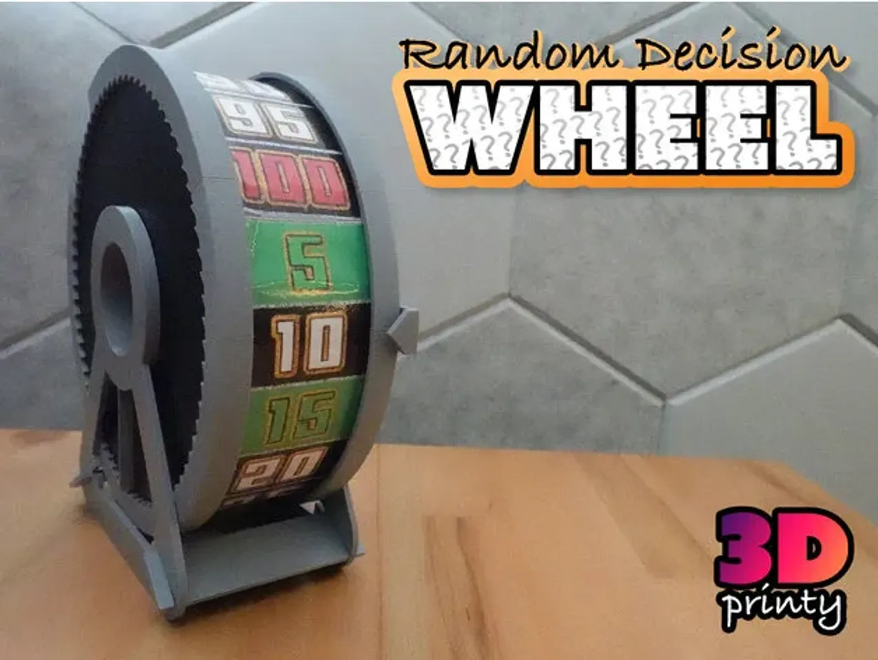 Random Decision Wheel (OpenSCAD) by 3D Printy | Download free STL model ...