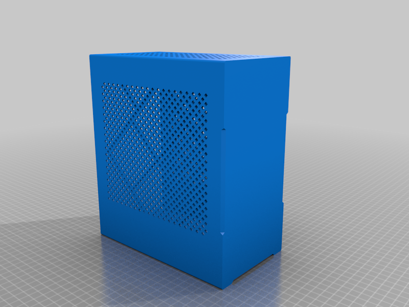 4.7L Mini ITX case, easily printable (2 major pieces), sandwich layout ...