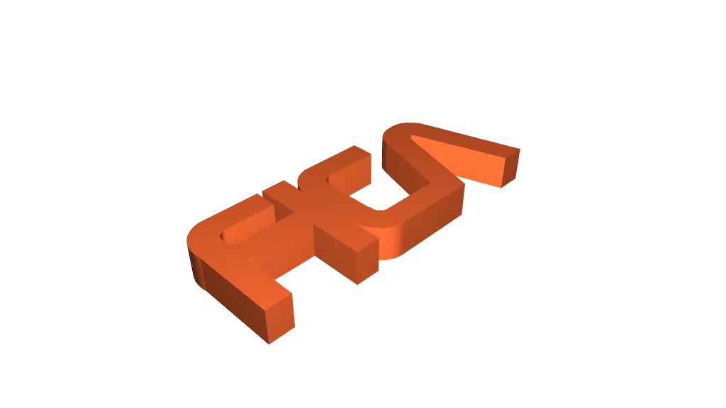 F.I.C.A. logo with NASA fonts by funCoolio | Download free STL model ...
