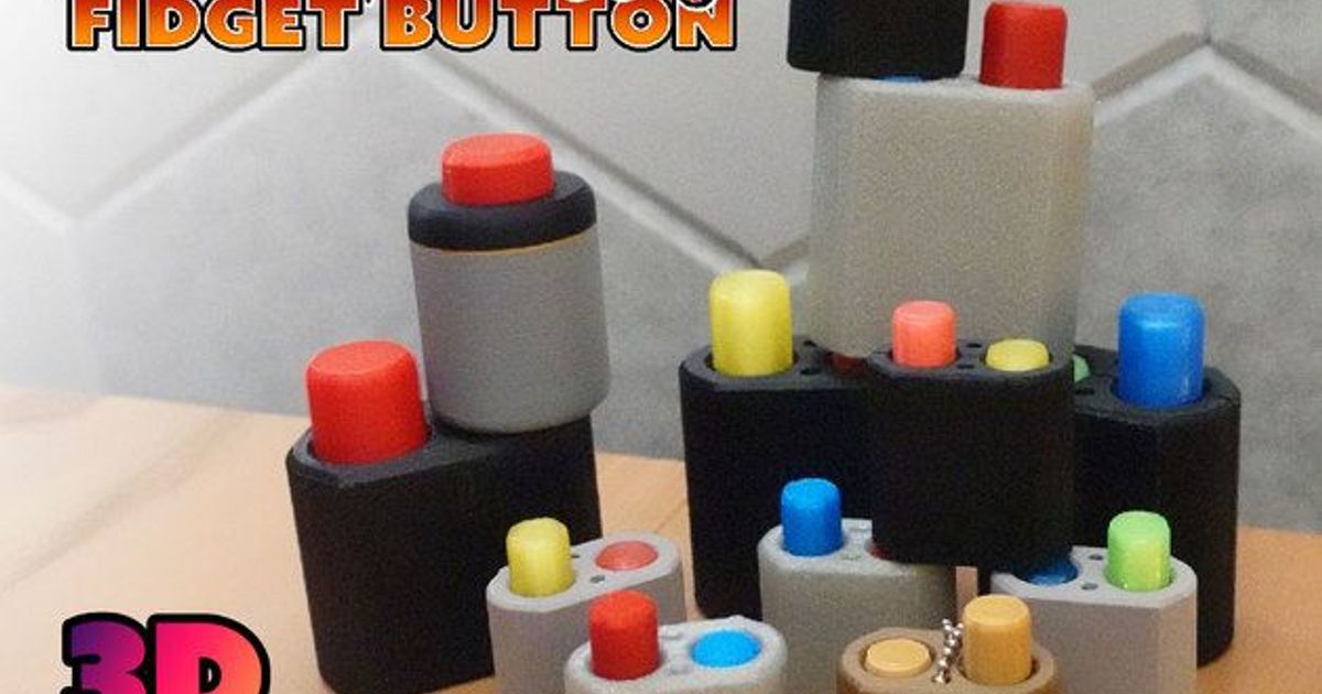 Mini Super Toggly Fidget Button (and more!) by 3D Printy | Download ...