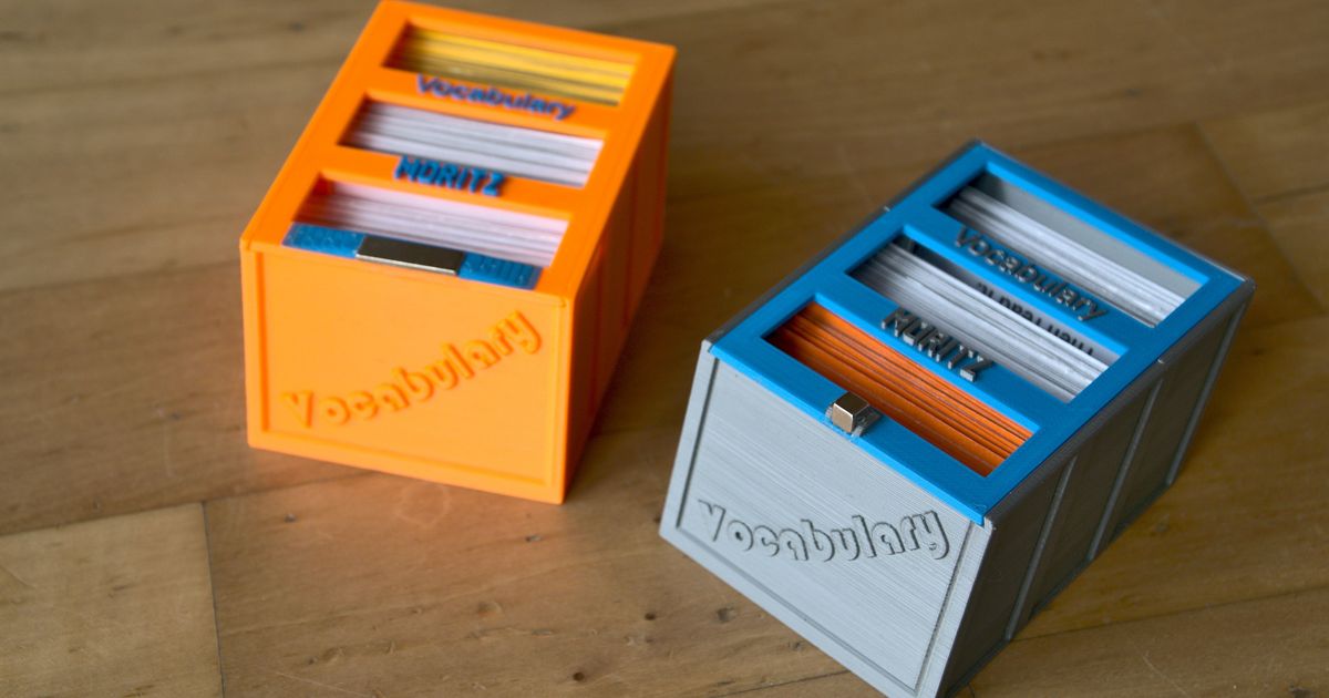 Vocabulary Box by birdcraft | Download free STL model | Printables.com