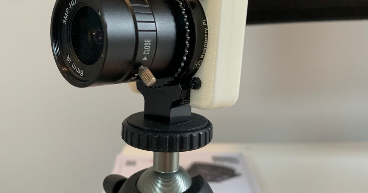 Raspberry Pi HQ Camera Logo Case by PrinterIsComing | Download free STL ...