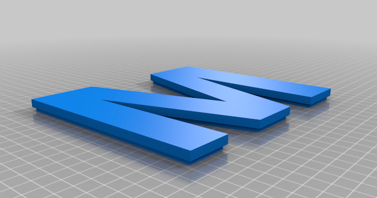 Top for M letter box by apopticon | Download free STL model ...