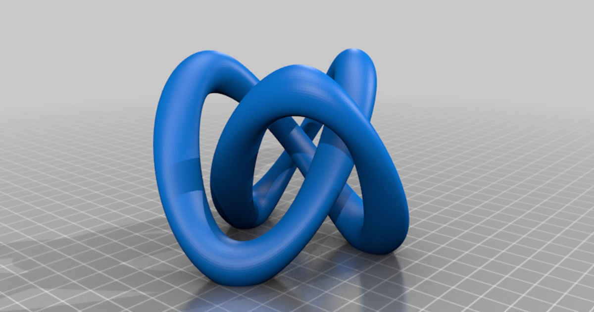 Trefoil knot by ÖE | Download free STL model | Printables.com