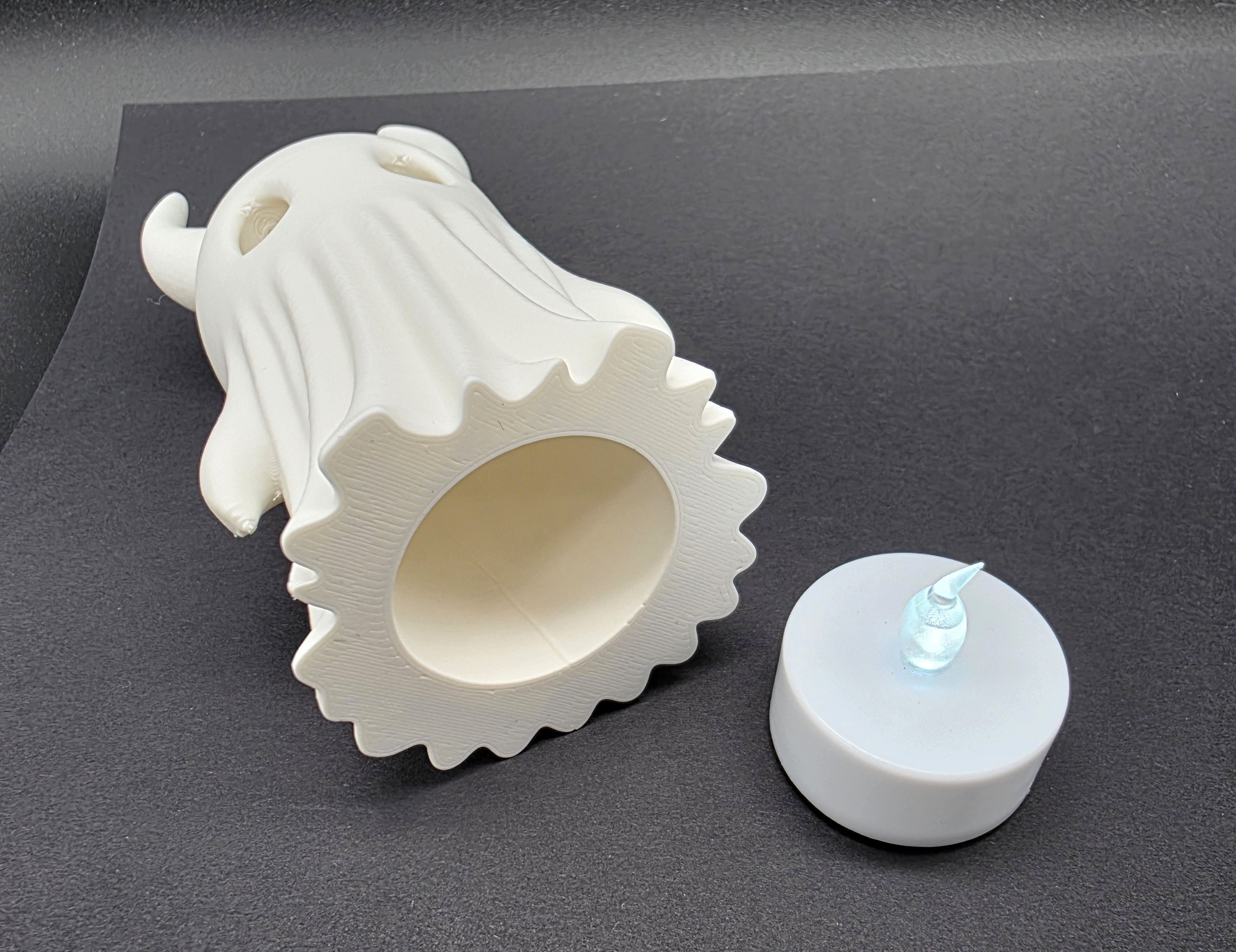 Monster Ghost LED Tea Light Cover by Triple G Workshop | Download free ...