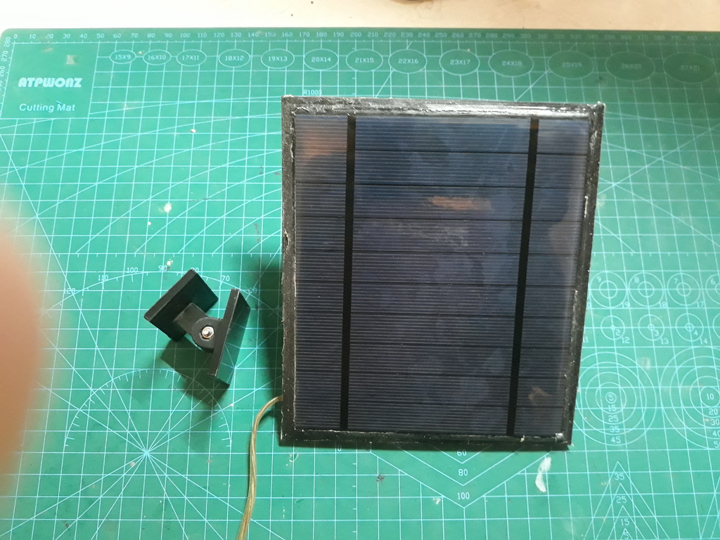 Solar Panel Post Mount by Kisssys | Download free STL model ...