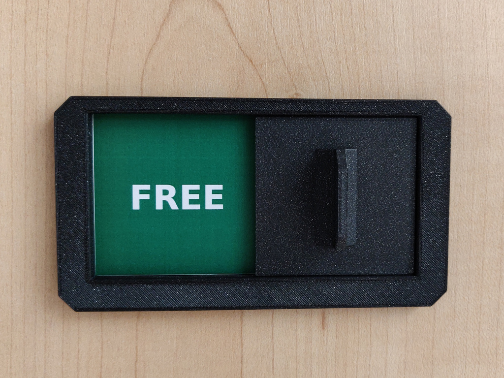 Universal Door Sliding Sign (Free / Busy indicator) by wavexx ...