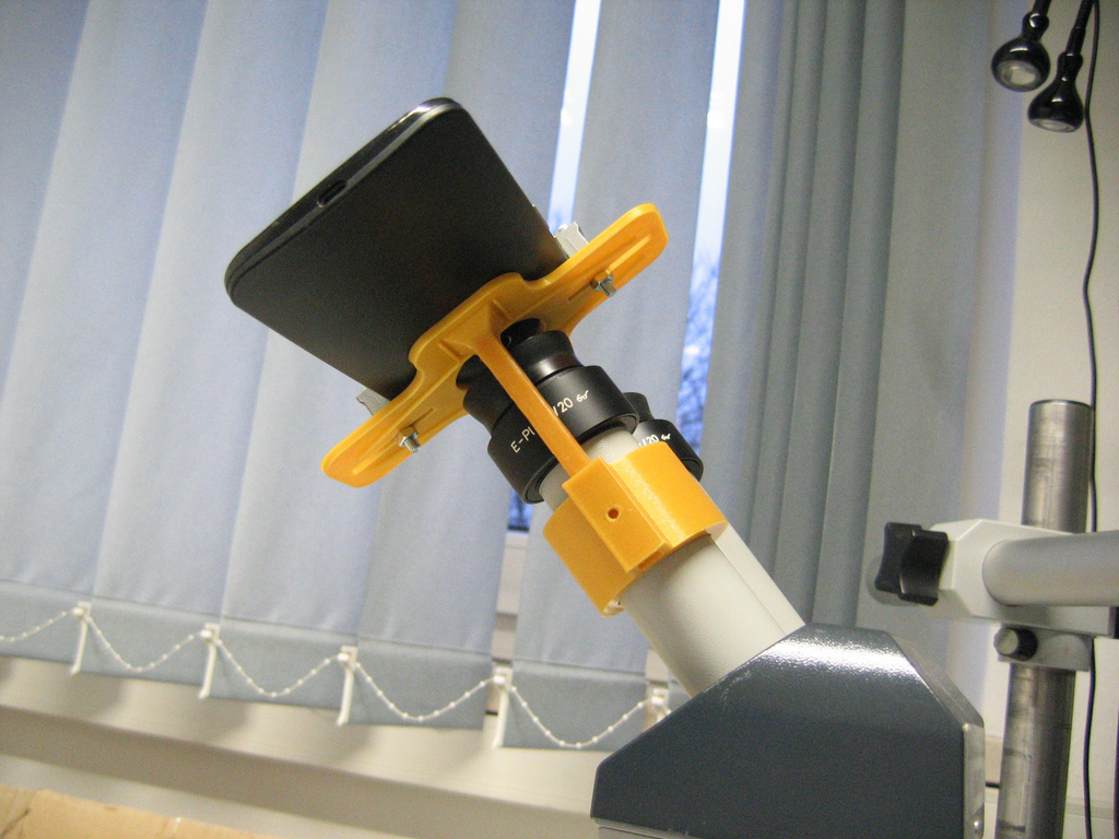 Rudimentary phone / microscope ocular adapter (31-34mm OD) por wavexx ...