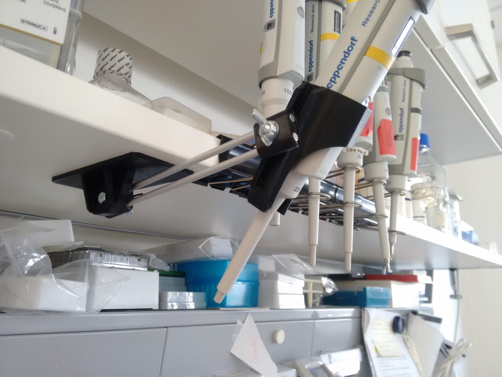 Deluxe Eppendorf pipette holder by wavexx | Download free STL model ...