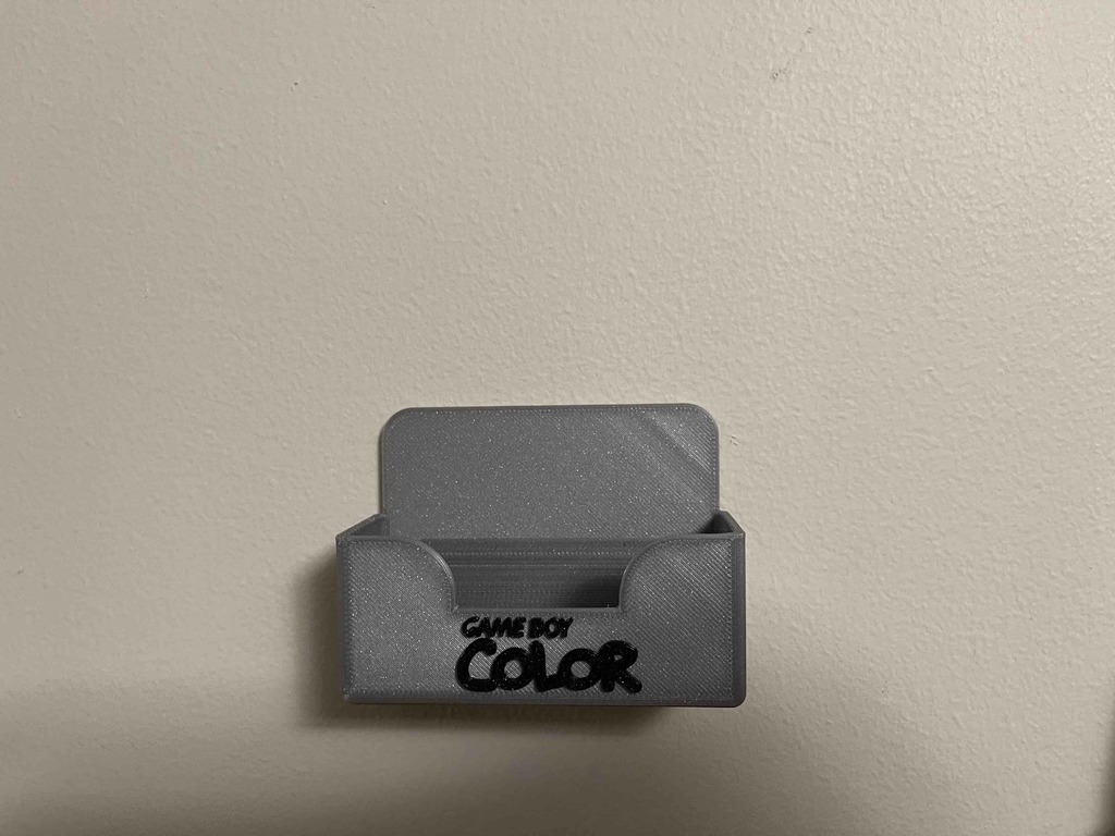 GameBoy Color Wall Mount by Rdw5e3 | Download free STL model ...