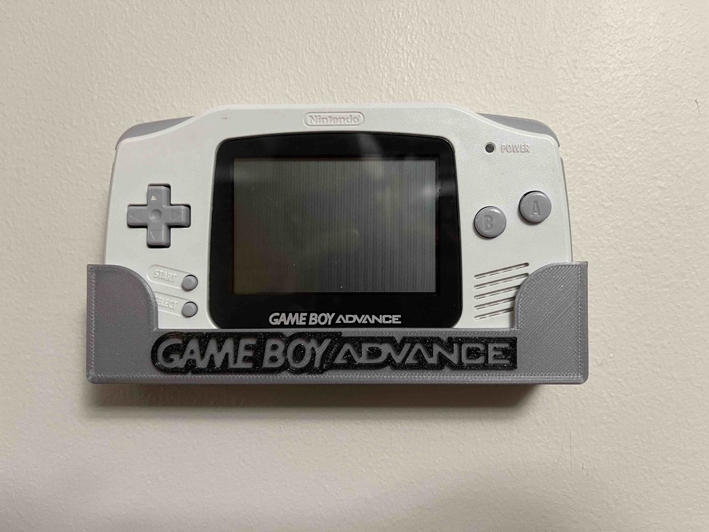 GameBoy Advance Wall Mount by Rdw5e3 | Download free STL model ...