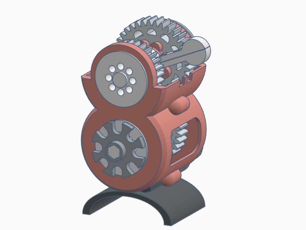 Constant Mesh Two Speed Gearbox by Bootjevaarder | Download free STL ...