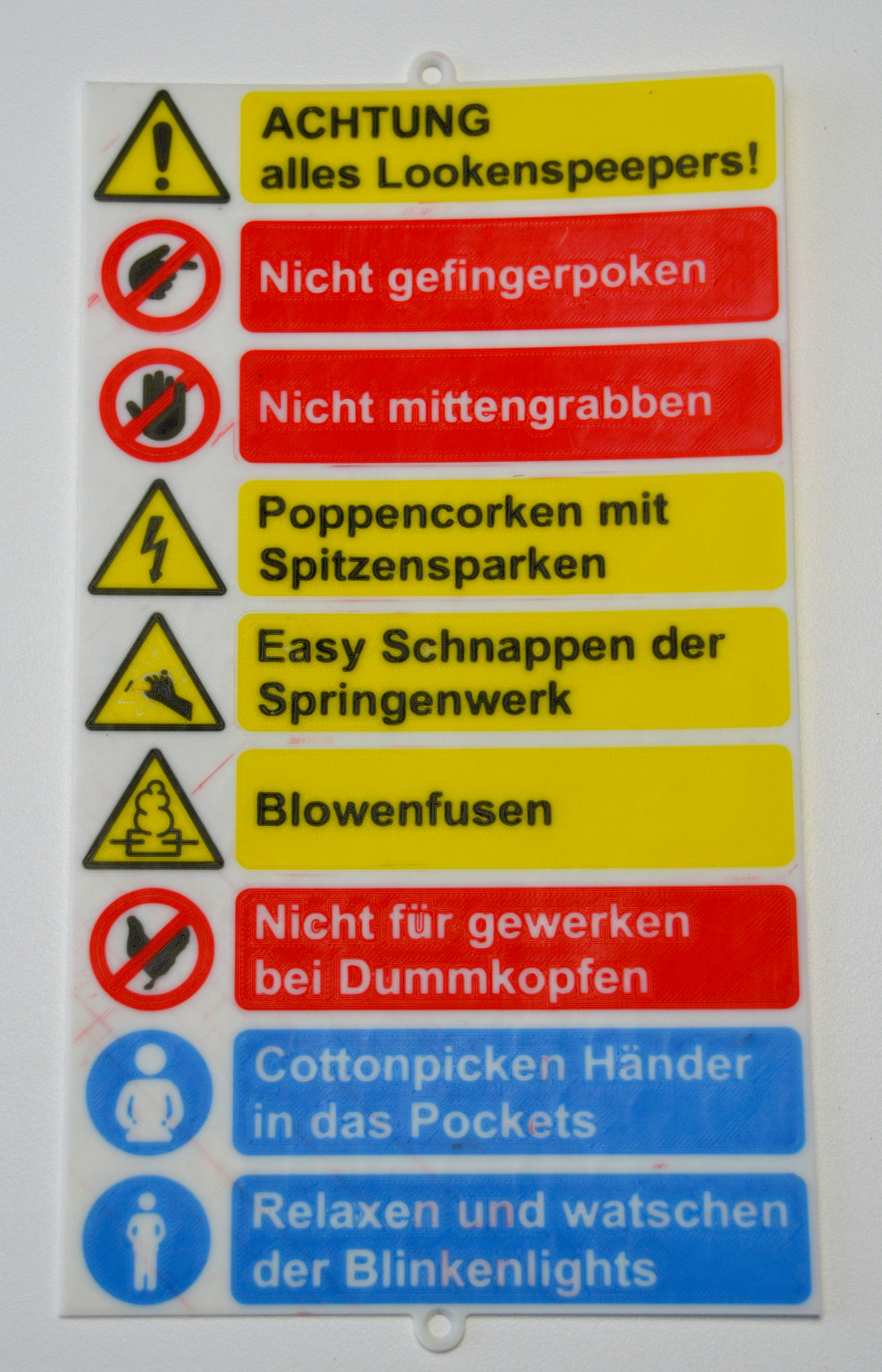 Blinkenlights computermachine warning signage by Bodo | Download free ...