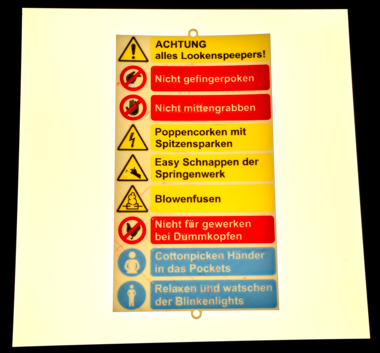 Blinkenlights computermachine warning signage by Bodo | Download free ...