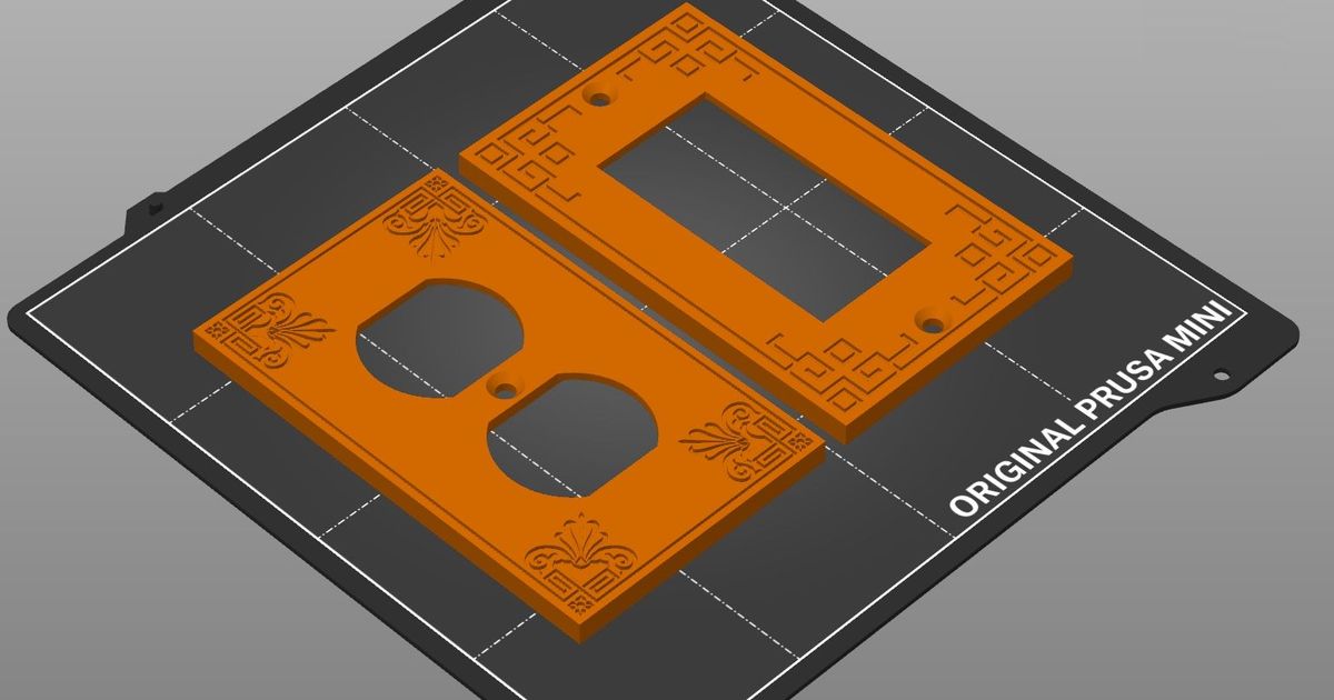 Electric Socket and light switch covers by PBJ | Download free STL ...