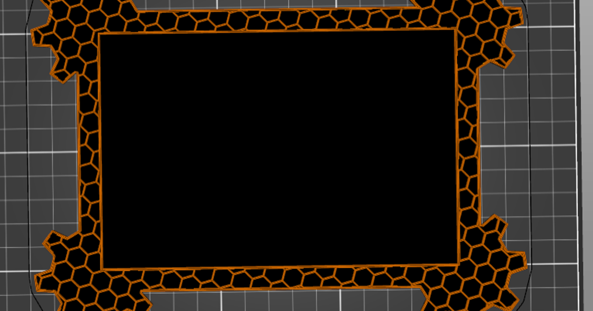 Honeycomb photo frames by Wulfgarcze | Download free STL model ...