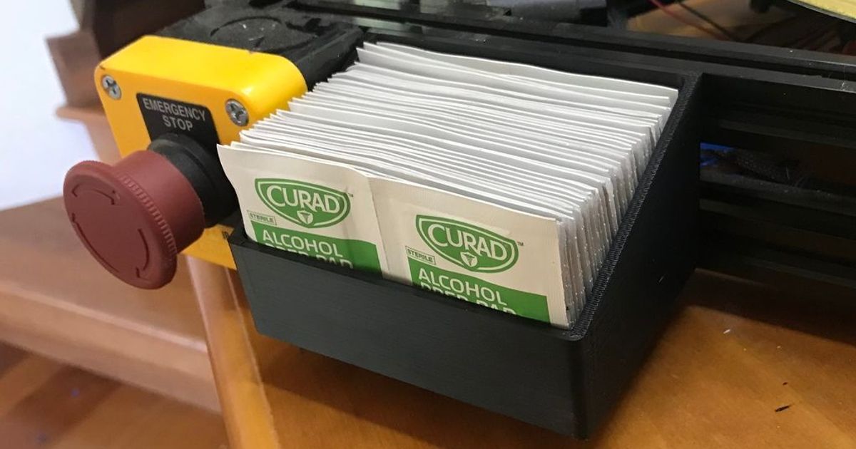 Curad Alcohol Prep Pad Holder by Ocho Camino | Download free STL model ...