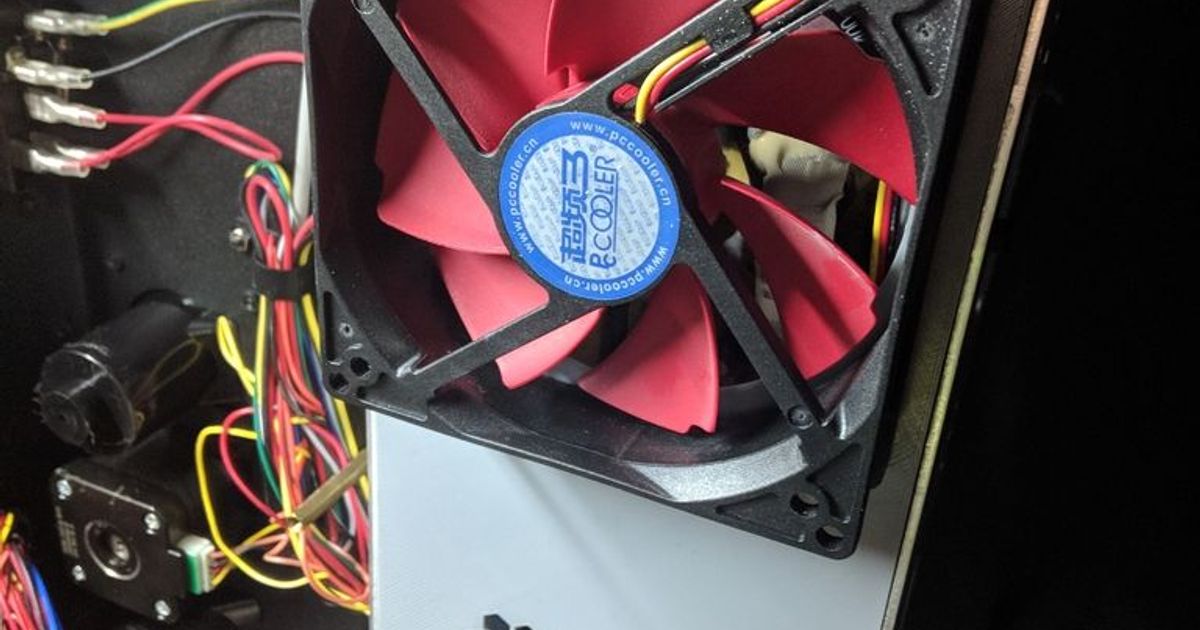 Mean Well SP-320-24 PSU 100mm Fan Cover by jslaker | Download free STL ...