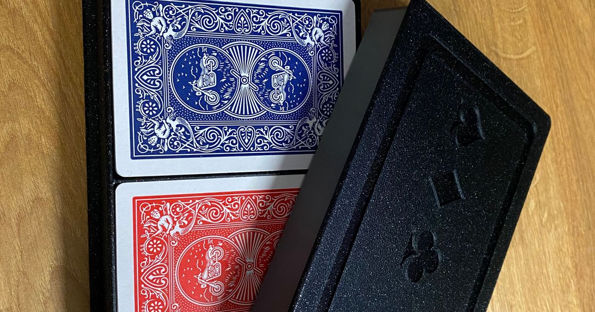Dual Playing Card Box by BTR3D | Download free STL model | Printables.com