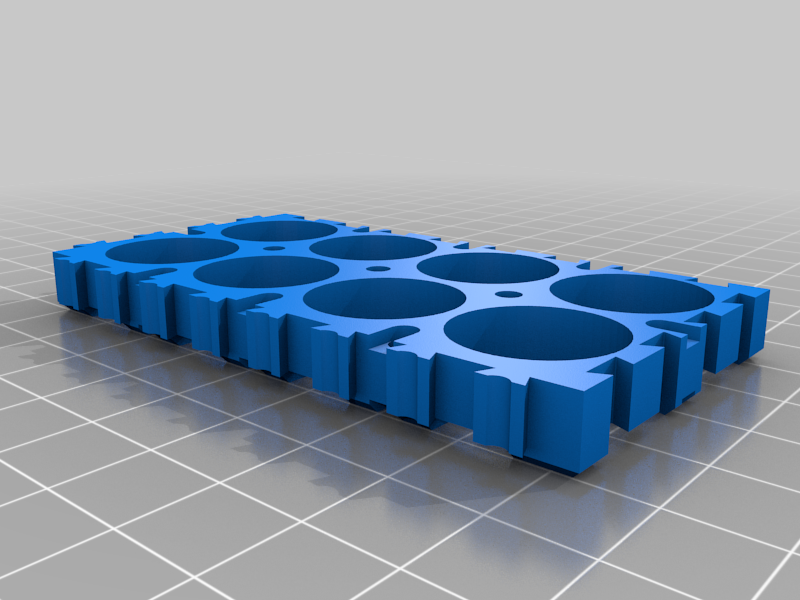 Customizable expandable 18650 20700 battery holder by Red Haniwa ...