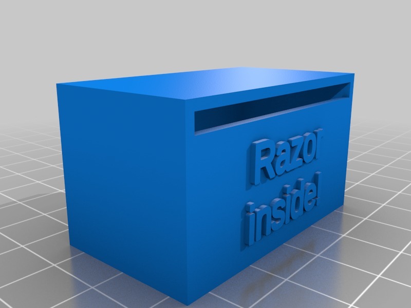 Customizable DE razor disposal box by Red Haniwa | Download free STL ...