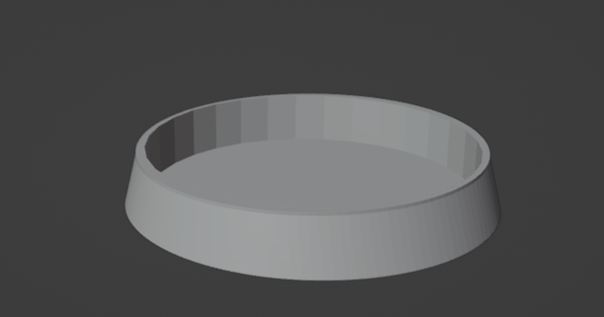 25mm to 28.5mm round base adapter by Fabint | Download free STL model ...