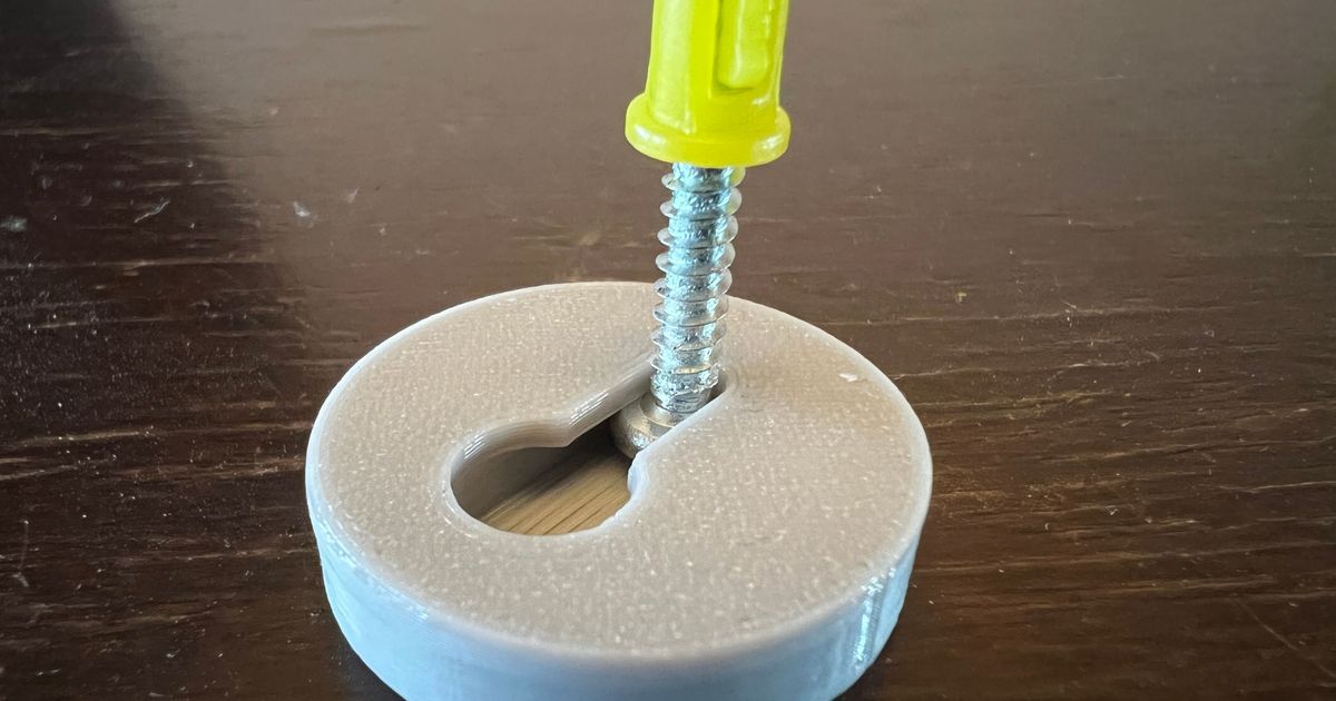 Keyhole Slot for Wall Hanging by Brainanator | Download free STL model ...