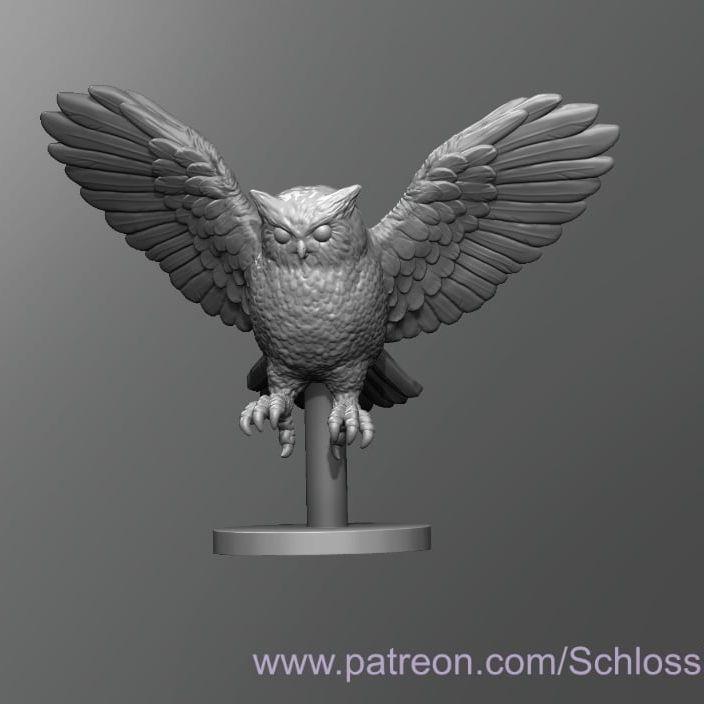 Owl by Schlossbauer | Download free STL model | Printables.com