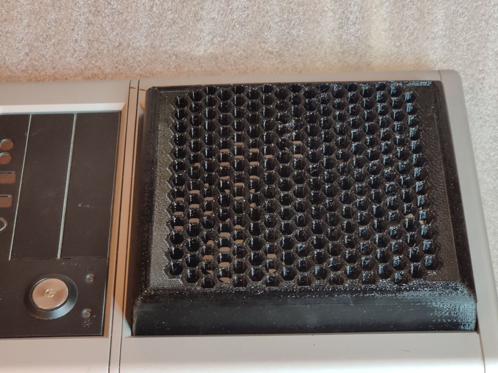 Front Fan Mount for HDD Drive Cage in a DIY NAS Server by Walter Layher ...