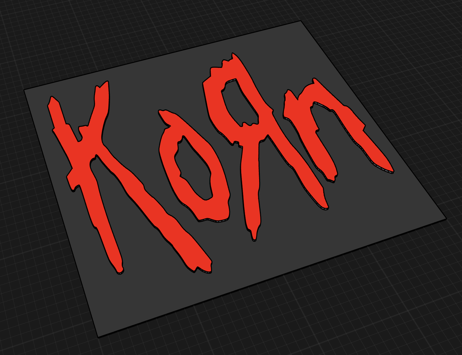 Logo KORN by Tom | Download free STL model | Printables.com
