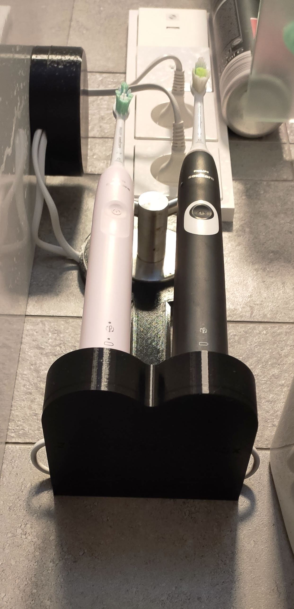 Sonic toothbrush charger holder with cable organizer by XBurgy ...