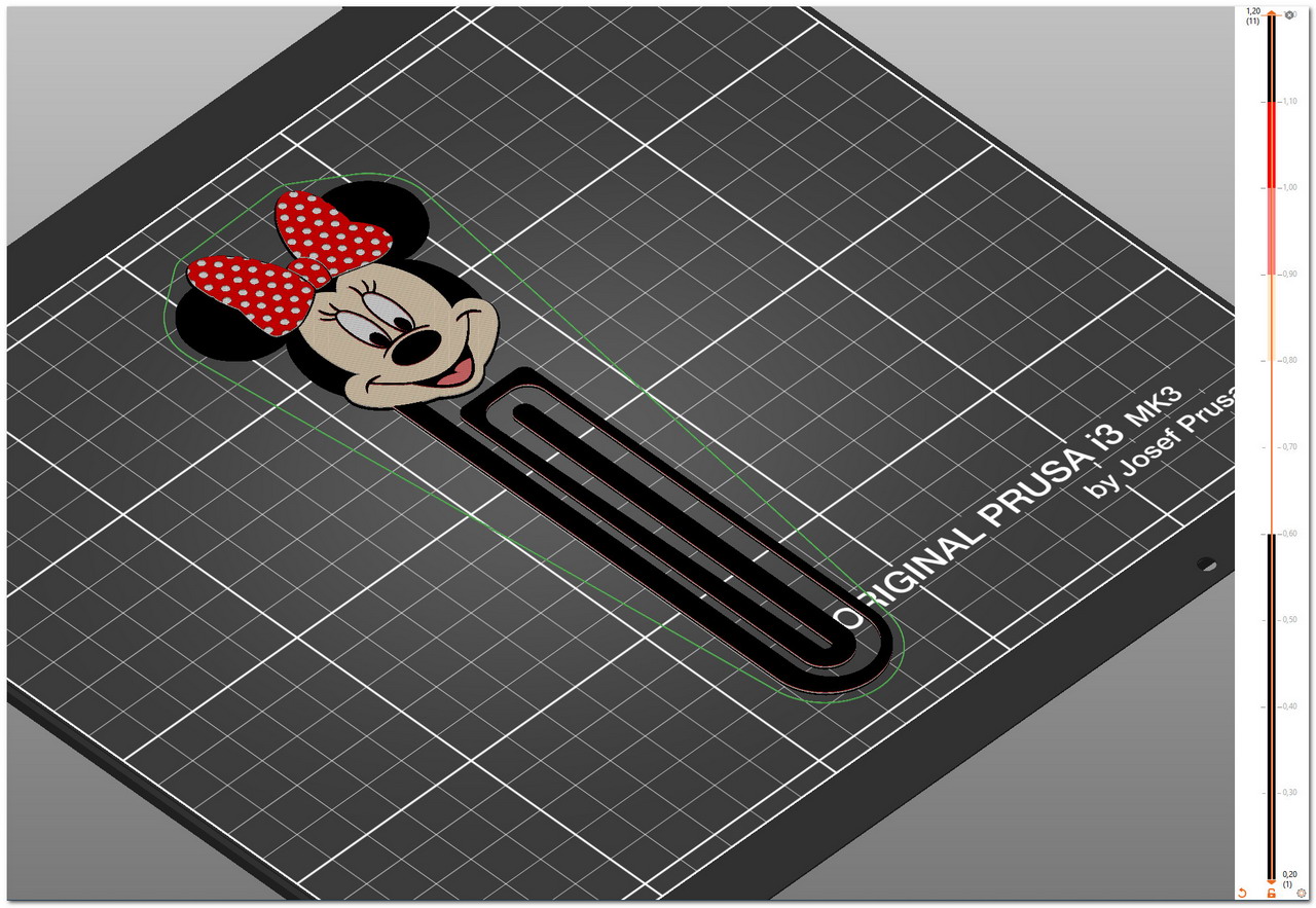 Minnie Mouse bookmark by Satellietje | Download free STL model ...