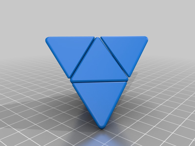2x2 Pyraminx (print in place) by anventia | Download free STL model ...