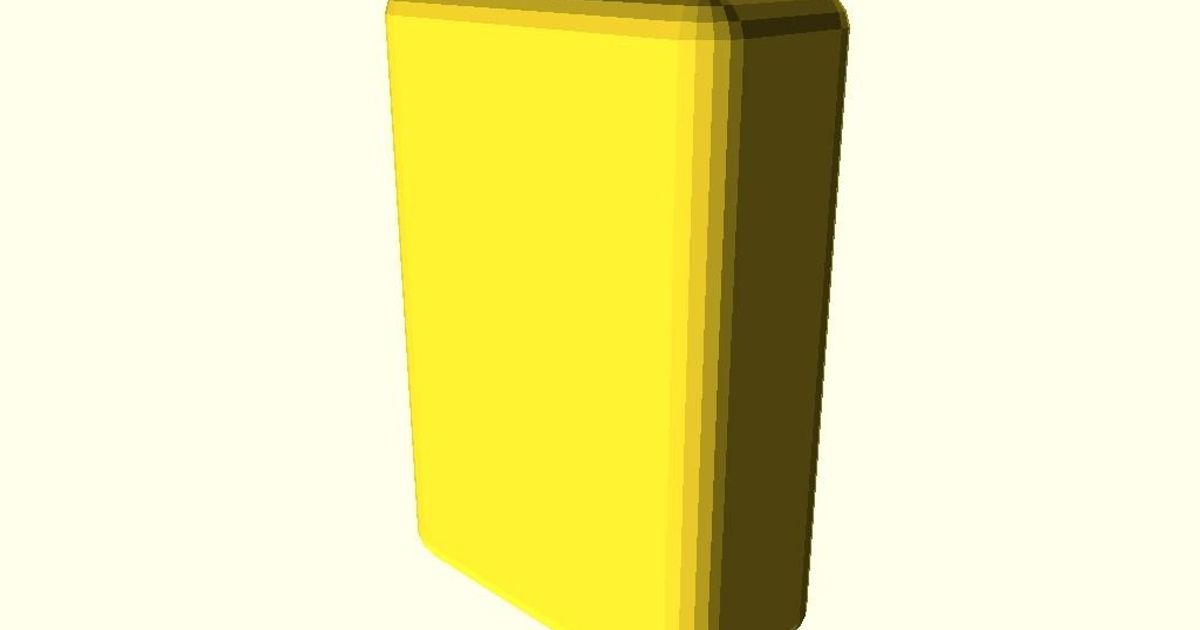OpenSCAD Rounded Cube Module by anv3d | Download free STL model ...