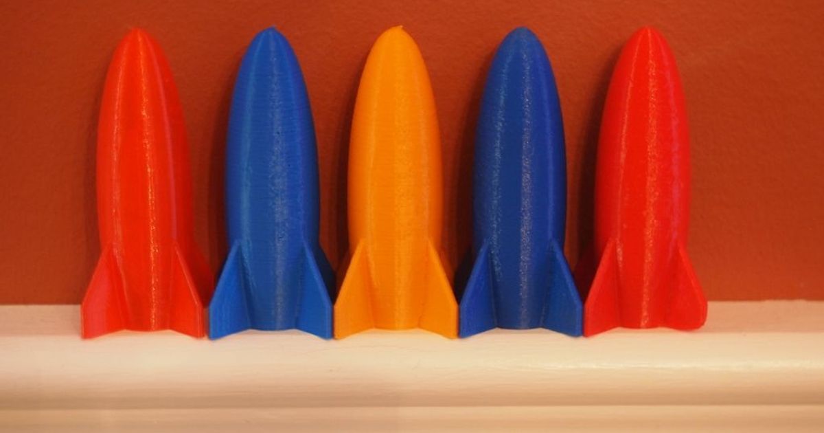 Rocket Print Test with rounded nose by anventia | Download free STL ...