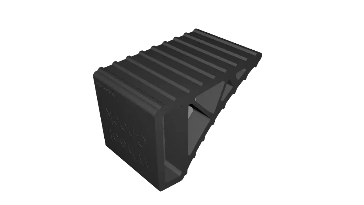 Basic Wheel Chock by Make a Thing | Download free STL model ...