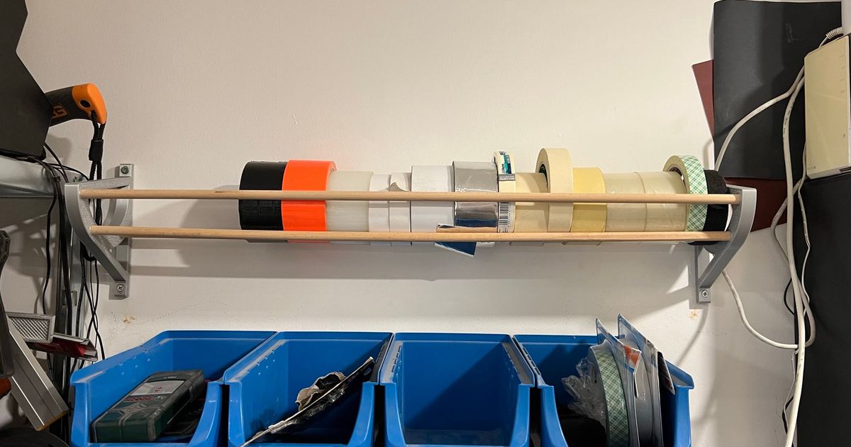 Tape holder and organizer shelf by VargaMark | Download free STL model ...