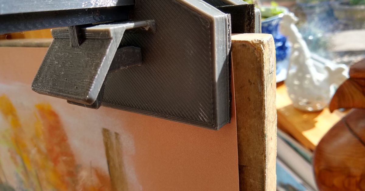 A large clamp to clip artists paper to the board by Julian | Download ...