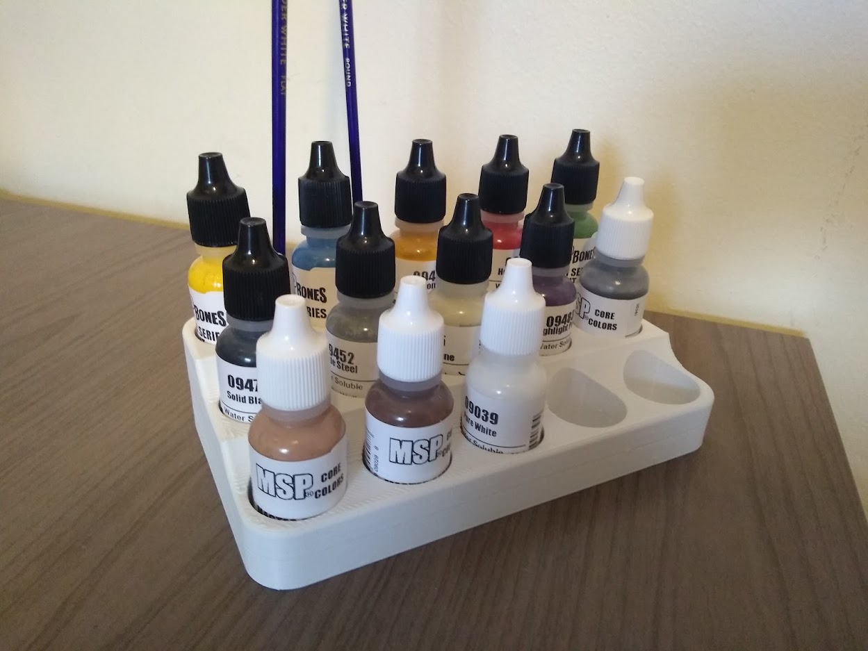 Miniature Paint Bottle Holder by Sciman101 | Download free STL model ...