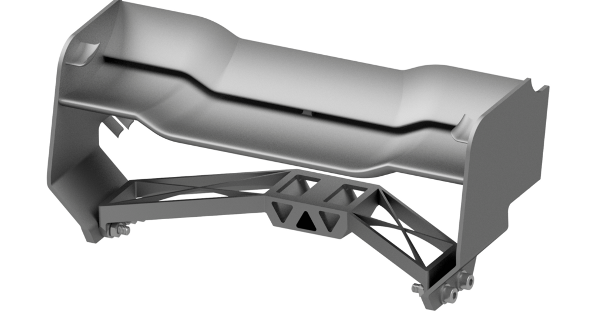 F1-Style rear wing v2 by MicrosoftWord | Download free STL model ...